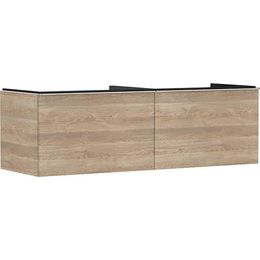 Hansgrohe Xelu Q Waschtischunterschrank 54072000 1560x485x550mm, 2 Schubk&auml;sten, Eiche Natur, chrom