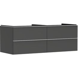Hansgrohe Xelu Q Waschtischunterschrank 54087700 1360x485x550mm, 4 Schubk&auml;sten, diamantgrau matt, mattwei&szlig;