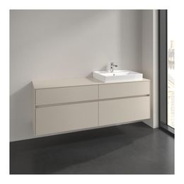 Villeroy & Boch Villeroy und Boch Collaro Waschtischunterschrank C02300VN 160x54,8x50cm, Waschtisch rechts, cashmere grey