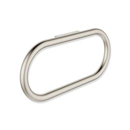 HEWI Serie 480 Handtuchring 480.09.00270WR schwenkbar, PVD beschichtet, nickel geb&uuml;rstet