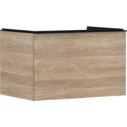 Hansgrohe Xelu Q Waschtischunterschrank 54056670 780x485x550mm, mit Schubkasten, Eiche Natur, mattschwarz