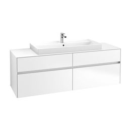 Villeroy & Boch Villeroy & Boch Collaro Waschtischunterschrank C03100MS 160x54,8x50cm, Waschtisch mittig, White Matt