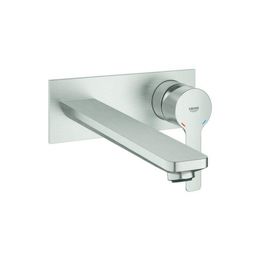 Grohe Lineare Waschtischarmatur 23444DC1 supersteel, 2-Loch-Wand-Armatur, Ausladung 207mm