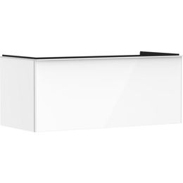 Hansgrohe Xelu Q Waschtischunterschrank 54062700 1180x485x550mm, Schubkasten, wei&szlig; hochglanz, mattwei&szlig;