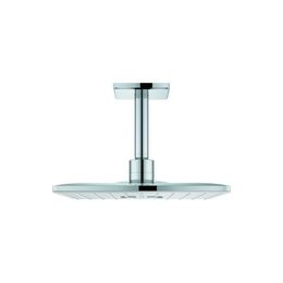 Grohe Rainshower 310 SmartActive Cube Kopfbrause 26481LS0, moonwhite, mit Deckenauslass 142 mm