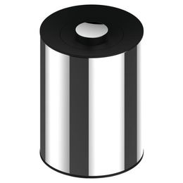 KEUCO Plan Abfallbeh&auml;lter 04989010037 5 l, Deckel schwarzgrau, Chrom-finish