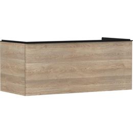 Hansgrohe Xelu Q Waschtischunterschrank 54064670 1180x485x550mm, Schubkasten, Eiche Natur, mattschwarz