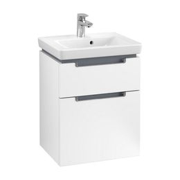 Villeroy & Boch Villeroy & Boch Subway 2.0 Waschtisch-Unterschrank A90710MS 48,5x59x38cm, 2 Ausz&uuml;ge, Griff chrom, wei&szlig; matt