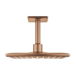 Grohe Rainshower Kopfbrauseset 26481DL0 warm sunset geb&uuml;rstet, Deckenauslass 142mm, 2 Strahlarten