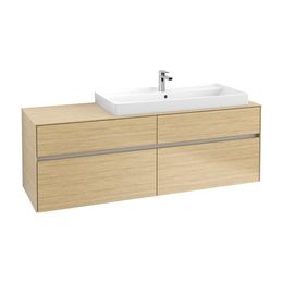 Villeroy & Boch Villeroy & Boch Collaro Waschtischunterschrank C03000VJ 160x54,8x50cm, Waschtisch rechts, Nordic Oak