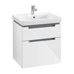 Villeroy & Boch Villeroy & Boch Subway 2.0 Waschtischunterschrank A90910DH, 58,7x59x45,4cm, glossy white, chrom