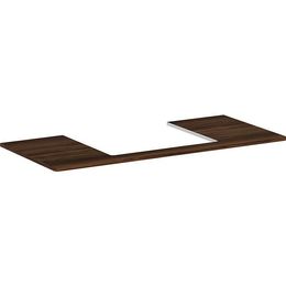 Hansgrohe Xelu Q Konsole 54111630 1180 x 550 mm, Ausschnitt 600 x 480 mm, Nussbaum dunkel