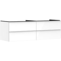 Hansgrohe Xelu Q Waschtischunterschrank 54090700 1560x485x550mm, 4 Schubk&auml;sten, wei&szlig; hochglanz, mattwei&szlig;