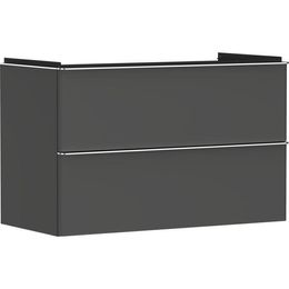 Hansgrohe Xelu Q Waschtischunterschrank 54032000 980x605x475mm, 2 Schubladen, diamantgrau matt, chrom