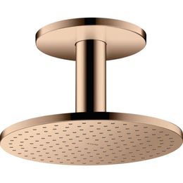 Hansgrohe Axor Kopfbrause 35297300 mit Deckenanschluss, polished red gold