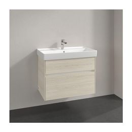 Villeroy & Boch Villeroy und Boch Collaro Waschtischunterschrank C01000AA 75,4x54,6x44,4cm, Waschbecken mittig, white oak