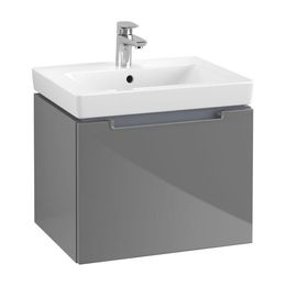 Villeroy & Boch Villeroy & Boch Subway 2.0 Waschtisch-Unterschrank A68610FP 53,7x42x42,3cm, 1 Auszug, Griff chrom, glossy grey