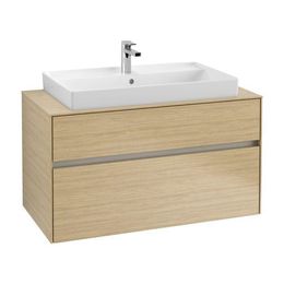 Villeroy & Boch Villeroy & Boch Collaro Waschtischunterschrank C02000VJ 100x54,8x50cm, Waschtisch mittig, Nordic Oak