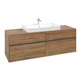 Villeroy & Boch Villeroy und Boch Collaro Waschtischunterschrank C02800RH 160x54,8x50cm, Waschtisch mittig, Kansas Oak