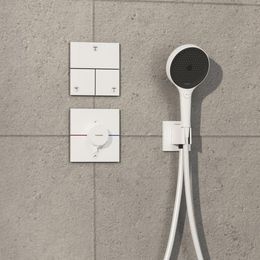 Hansgrohe ShowerSelect Comfort E Thermostat 15575700 UP, f&uuml;r 1 Verbraucher und einen zus&auml;tzlichen Abgang, mattwei&szlig;