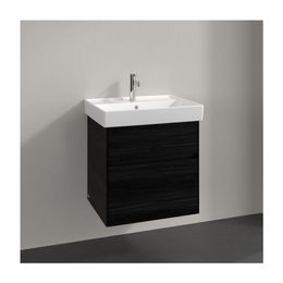 Villeroy & Boch Villeroy und Boch Collaro Waschtischunterschrank C00800AB 55,4x54,6x44,4cm, Waschbecken mittig, black oak
