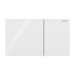 Geberit Sigma 70 Square Betätigungsplatte 115622SI1 für 2-Mengen-Spülung, Glas, weiß