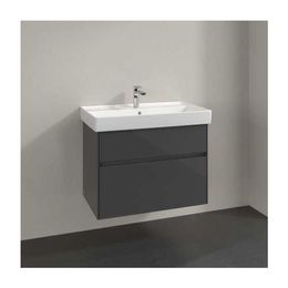 Villeroy & Boch Villeroy & Boch Collaro Waschtischunterschrank C01000FP 75,4x54,6x44,4cm, Glossy Grey