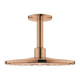 Grohe Rainshower Kopfbrauseset 26477DA0 warm sunset, mit Deckenauslass 142mm, 2 Stahlarten