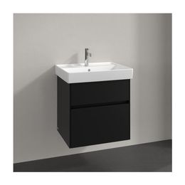 Villeroy & Boch Villeroy und Boch Collaro Waschtischunterschrank C00800VL 55,4x54,6x44,4cm, Waschbecken mittig, volcano black