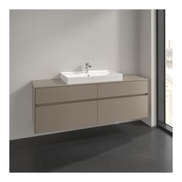Villeroy & Boch Villeroy und Boch Collaro Waschtischunterschrank C02800VM 160x54,8x50cm, Waschtisch mittig, taupe