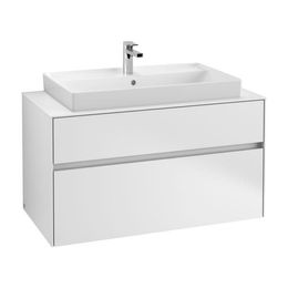 Villeroy & Boch Villeroy & Boch Collaro Waschtischunterschrank C02000MS 100x54,8x50cm, Waschtisch mittig, White Matt