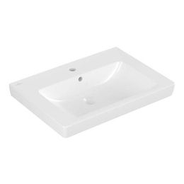 Villeroy & Boch Villeroy & Boch Subway 2.0 Waschtisch 71136501 65 x 47 cm, weiss, Hahnloch und &Uuml;berlauf