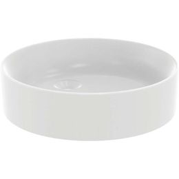 Ideal Standard Conca Aufsatzschale T3696V1 ohne Hahnloch und &Uuml;berlauf, rund &Oslash; 450 mm, seidenwei&szlig;