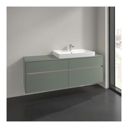 Villeroy & Boch Villeroy und Boch Collaro Waschtischunterschrank C02700AF 160x54,8x50cm, Waschtisch rechts, soft green