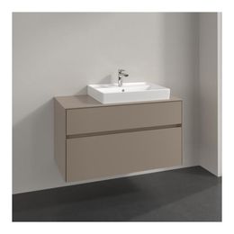 Villeroy & Boch Villeroy und Boch Collaro Waschtischunterschrank C01800VM 100x54,8x50cm, Waschtisch rechts, taupe