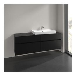 Villeroy & Boch Villeroy und Boch Collaro Waschtischunterschrank C02700VL 160x54,8x50cm, Waschtisch rechts, volcano black