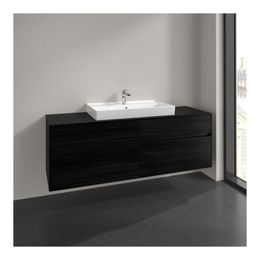 Villeroy & Boch Villeroy und Boch Collaro Waschtischunterschrank C02800AB 160x54,8x50cm, Waschtisch mittig, black oak
