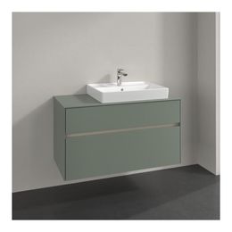 Villeroy & Boch Villeroy und Boch Collaro Waschtischunterschrank C01800AF 100x54,8x50cm, Waschtisch rechts, soft green