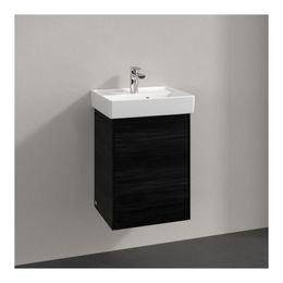 Villeroy & Boch Villeroy und Boch Collaro Waschtischunterschrank C00501AB 41x54,6x34,4cm, Waschbecken mittig, Anschlag rechts, black oak