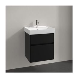 Villeroy & Boch Villeroy und Boch Collaro Waschtischunterschrank C00700VL 51x54,6x41,4cm, Waschbecken mittig, volcano black
