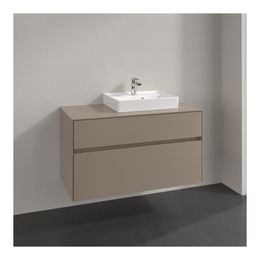 Villeroy & Boch Villeroy und Boch Collaro Waschtischunterschrank C01500VM 100x54,8x50cm, Waschtisch rechts, taupe