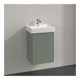 Villeroy & Boch Villeroy und Boch Collaro Waschtischunterschrank C00500AF 41x54,6x34,4cm, Waschbecken mittig, Anschlag links, soft green