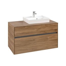 Villeroy & Boch Villeroy und Boch Collaro Waschtischunterschrank C01500RH 100x54,8x50cm, Waschtisch rechts, Kansas Oak