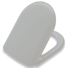 Pressalit WC-Sitz 104052-B33999 manhattan, Festscharnier B33, Edelstahl, mit Deckel, Standard