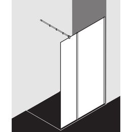 Kermi Xb Glasanlage XBWIH05020VYK 50x200cm, silber hochglanz, ESG SR Opaco Clean, ESG klar