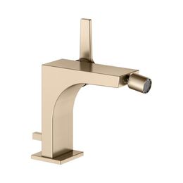 KEUCO Edition 11 Bidetarmatur 51109030000 Ausladung 139mm, mit Ablaufgarnitur, Bronze geb&uuml;rstet
