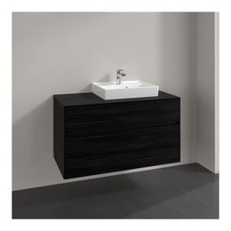 Villeroy & Boch Villeroy und Boch Collaro Waschtischunterschrank C01500AB 100x54,8x50cm, Waschtisch rechts, black oak