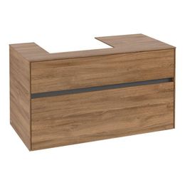 Villeroy & Boch Villeroy und Boch Collaro Waschtischunterschrank C01400RH 100x54,8x50cm, Waschtisch links, Kansas Oak