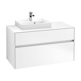 Villeroy & Boch Villeroy & Boch Collaro Waschtischunterschrank C01400MS 100x54,8x50cm, Waschtisch links, White Matt