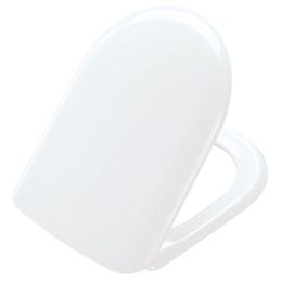 Pressalit WC-Sitz 104030-B33999M edelwei&szlig;, Festscharnier B33, Edelstahl, mit Deckel, Standard